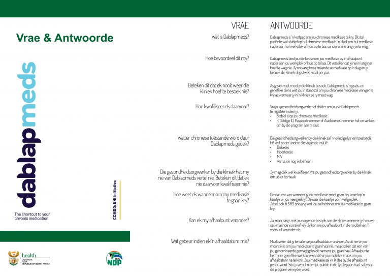 CCMDD – Documents & Resources – National Department of Health