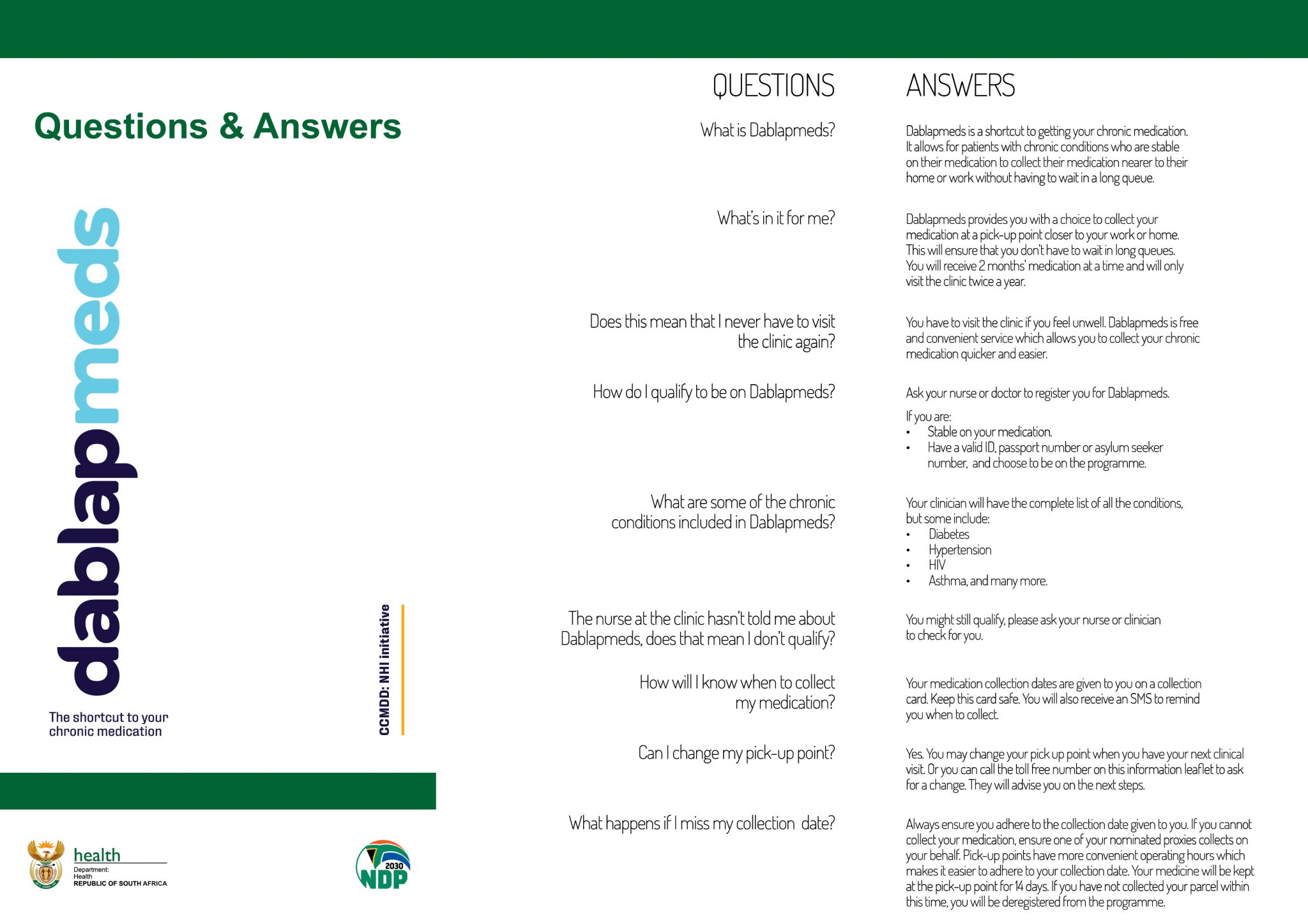 CCMDD – Documents & Resources – National Department of Health