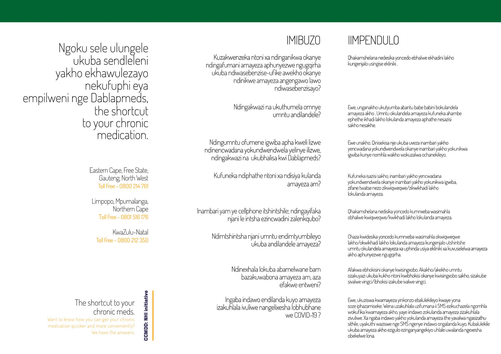 CCMDD – Documents & Resources – National Department of Health