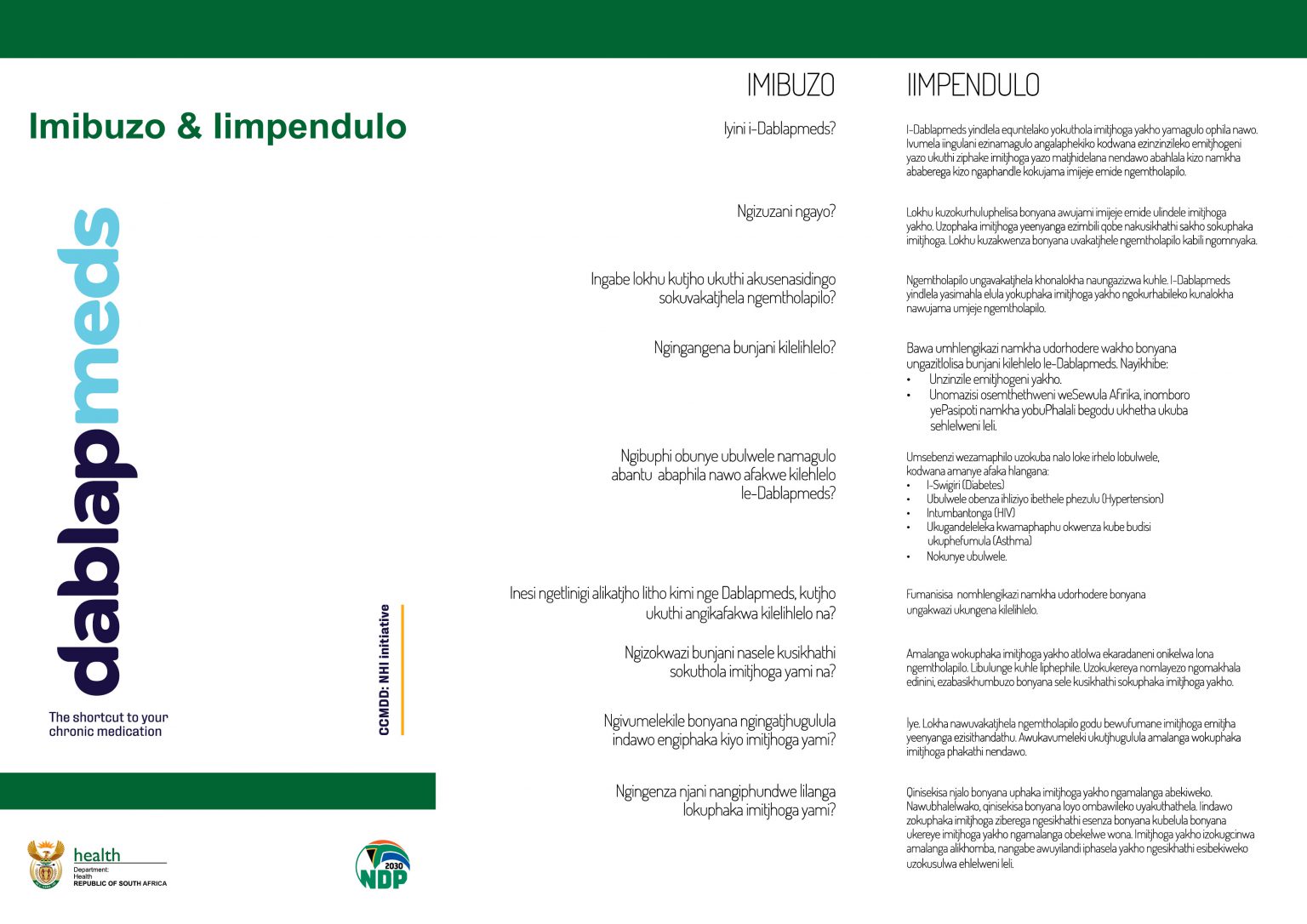 CCMDD – Documents & Resources – National Department of Health