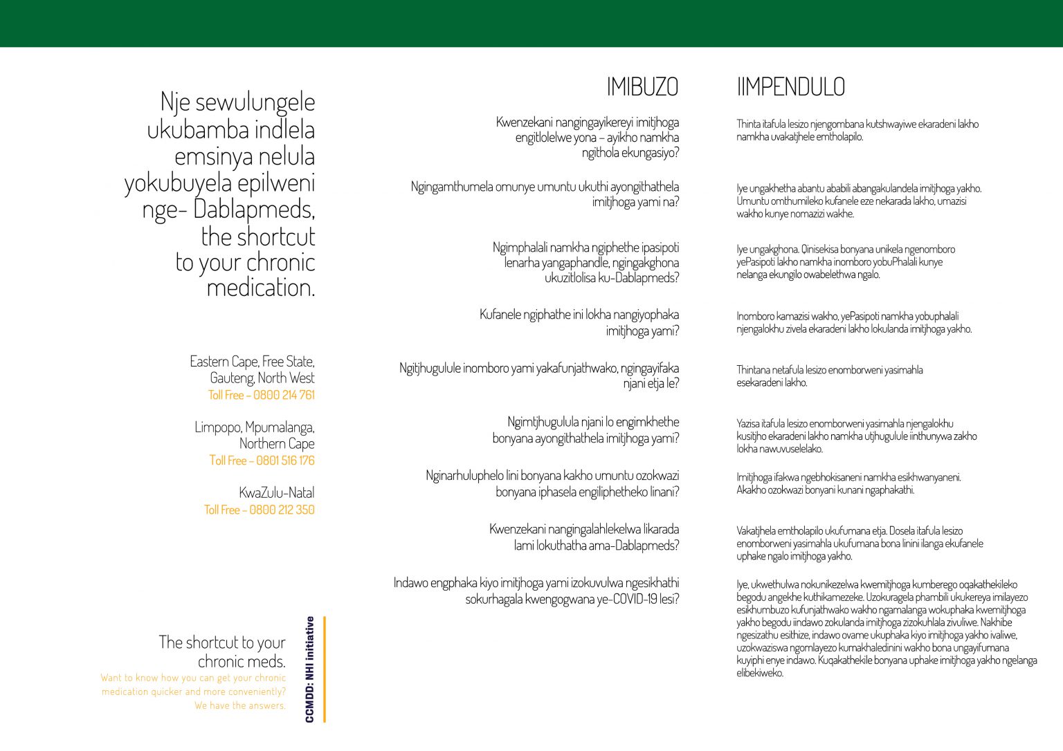 CCMDD – Documents & Resources – National Department of Health