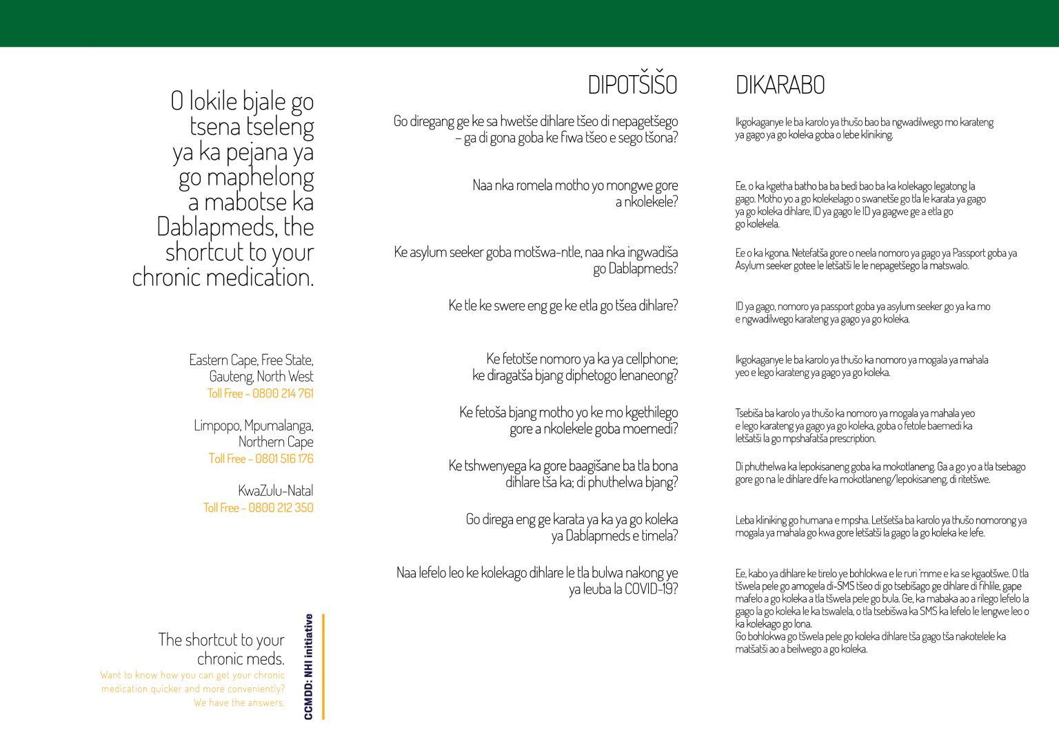 CCMDD – Documents & Resources – National Department of Health