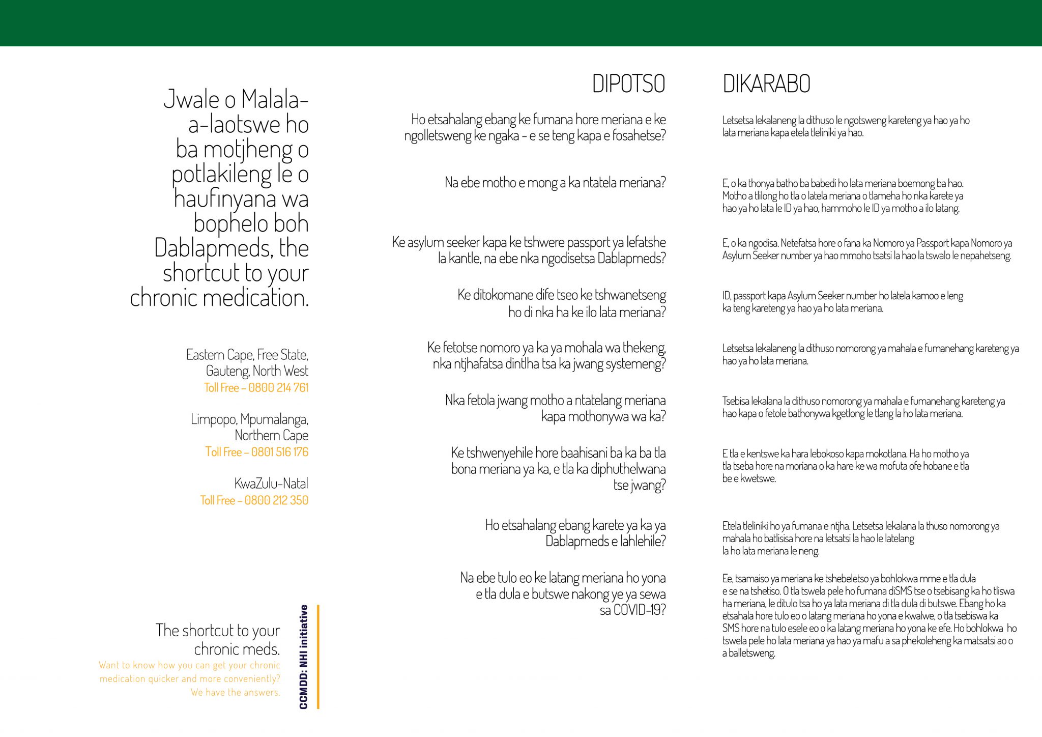 CCMDD – Documents & Resources – National Department of Health