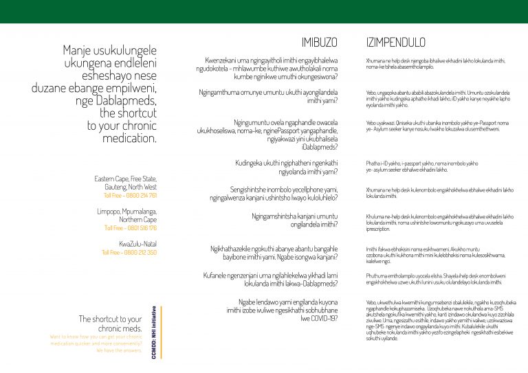 CCMDD – Documents & Resources – National Department of Health